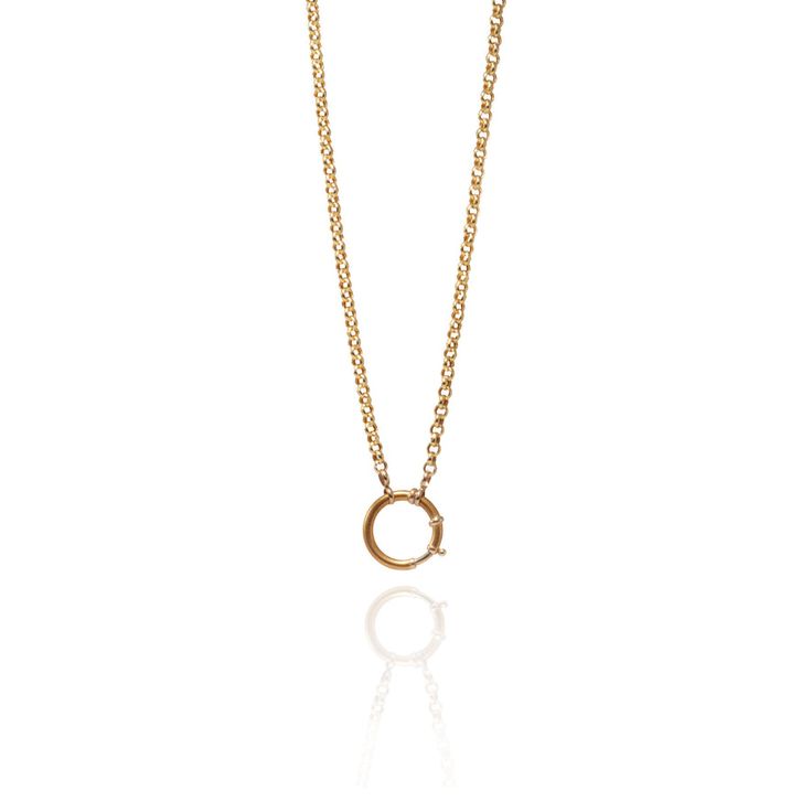 Small Belcher Chain with Bolt Clasp